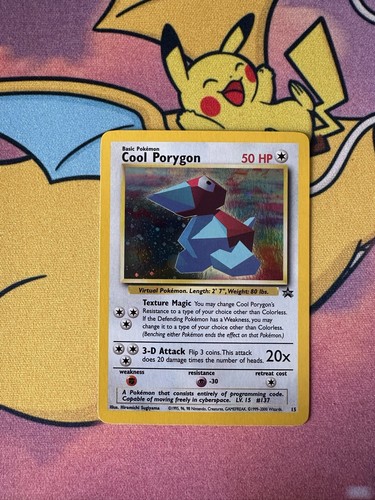 Pokemon Cool Porygon 15 Vintage Holo Card Black Star Promo NM | eBay