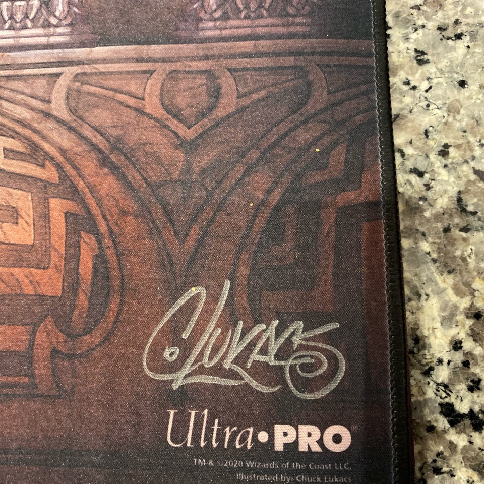 ULTRA PRO PLAYMAT Theros Beyond Death Ashiok alt art signed 24 x 13.5 ...