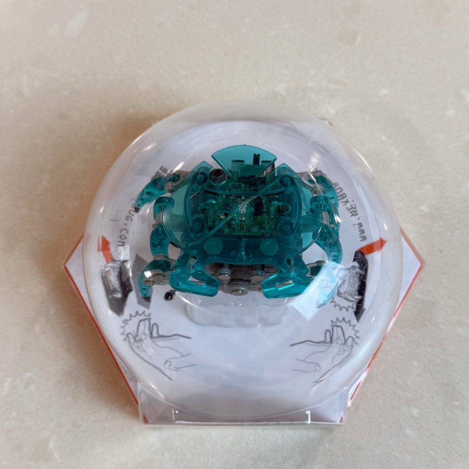 NEW HexBug Original CRAB Teal Micro Robotic Creatures Battery Powered ...
