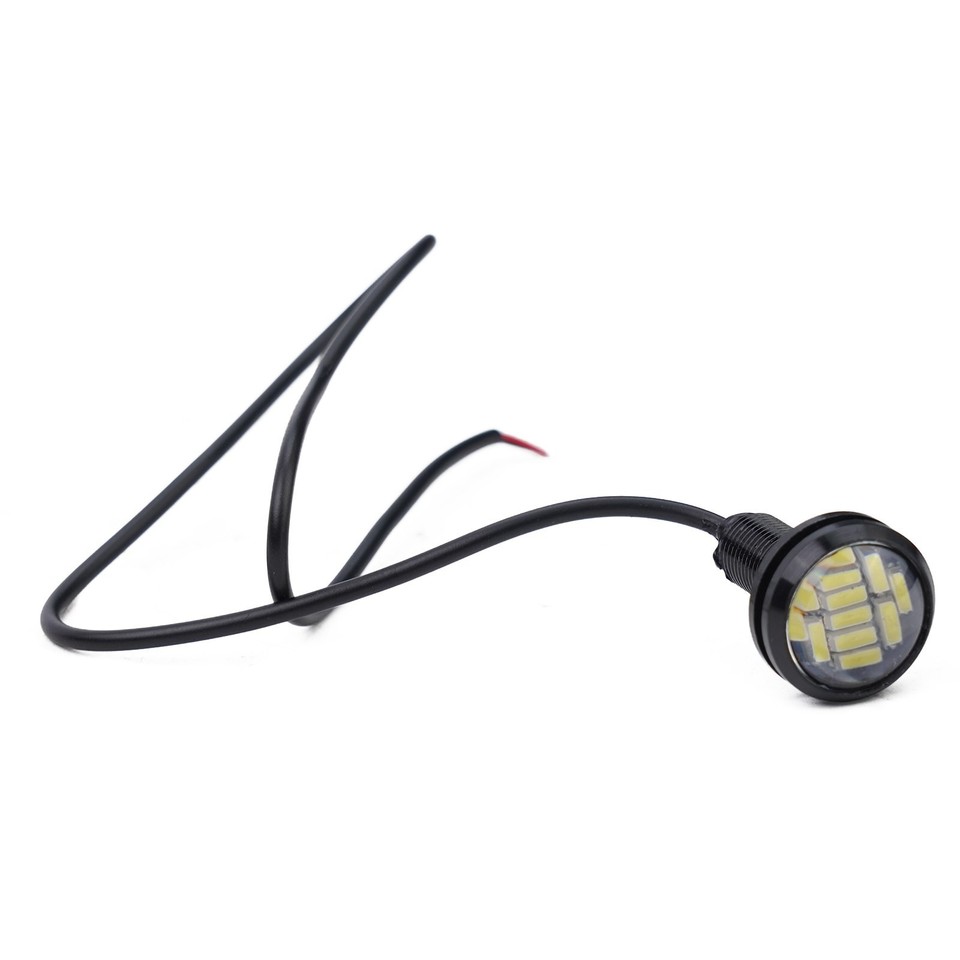 Hot New Car LED Lights Parking 12LED Reversing 12V Running 15W | eBay ...