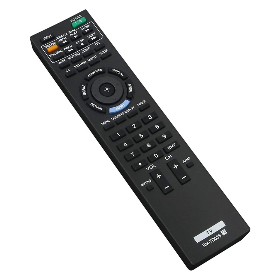 RM-YD035 Replace Remote Control fit for Sony Bravia TV KDL-32BX300 KDL ...