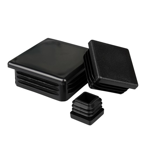 Black/Square Plastic End Caps Blanking Plugs Box Section /Tube Inserts ...
