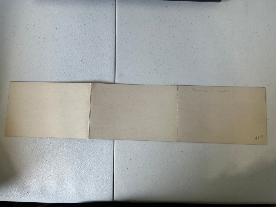 c1910's Dance Macabre Dance Of Death Mural Fold-Out Antique Postcard | eBay