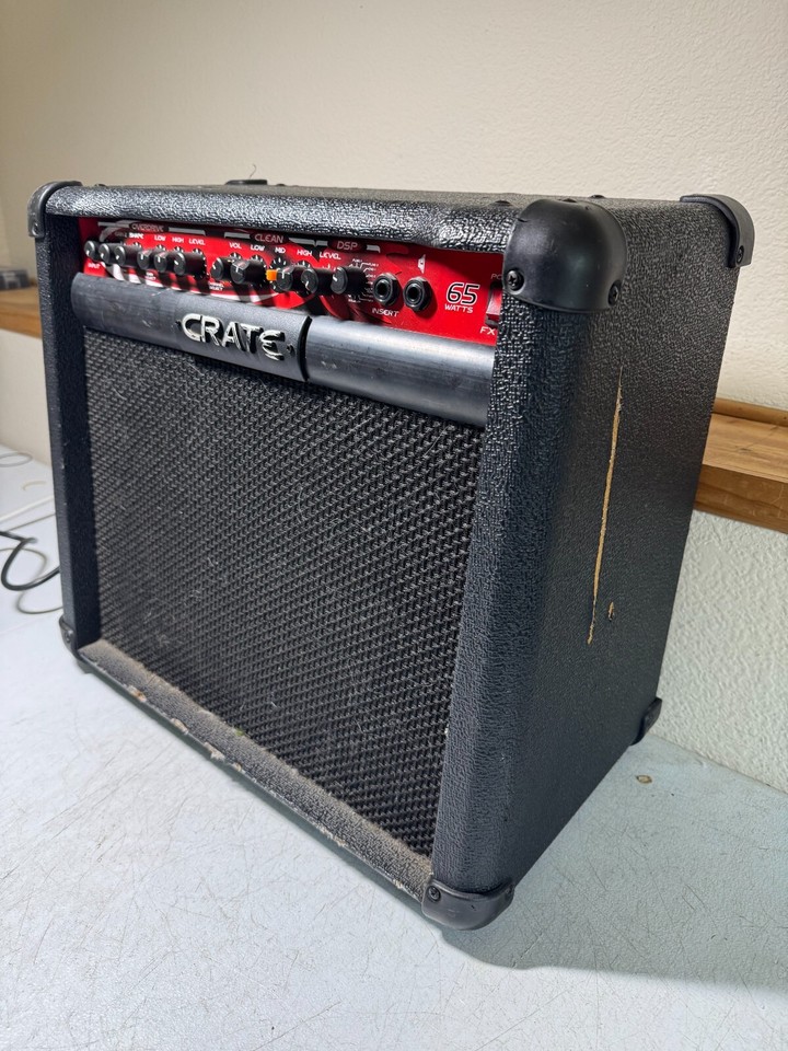 Crate FXT65 Guitar Amplifier 65w Combo Amp 2 Channel 1x12 Solid State ...