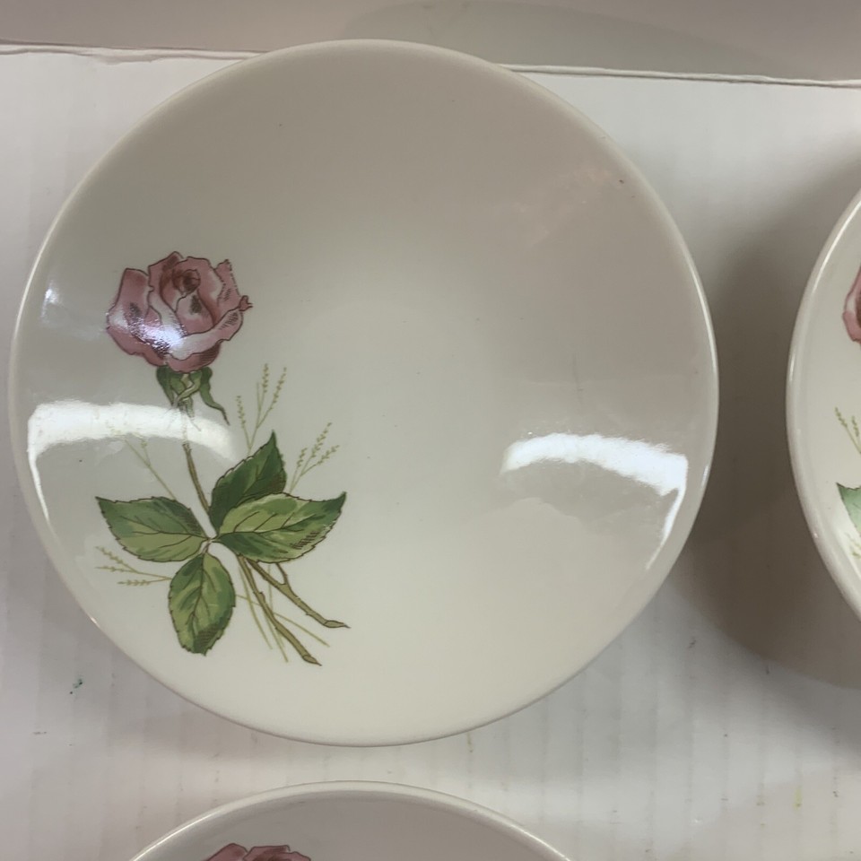 6 Knowles Tea Rose Fruit Desert Sauce Bowls 5.5” | eBay