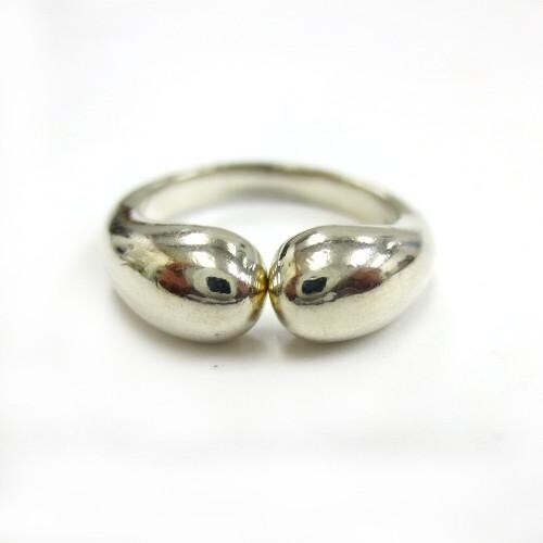 Georg Jensen 410 Double Drop Ring Silver Mercy Size US 5.25 S925 vintage Denmark | eBay