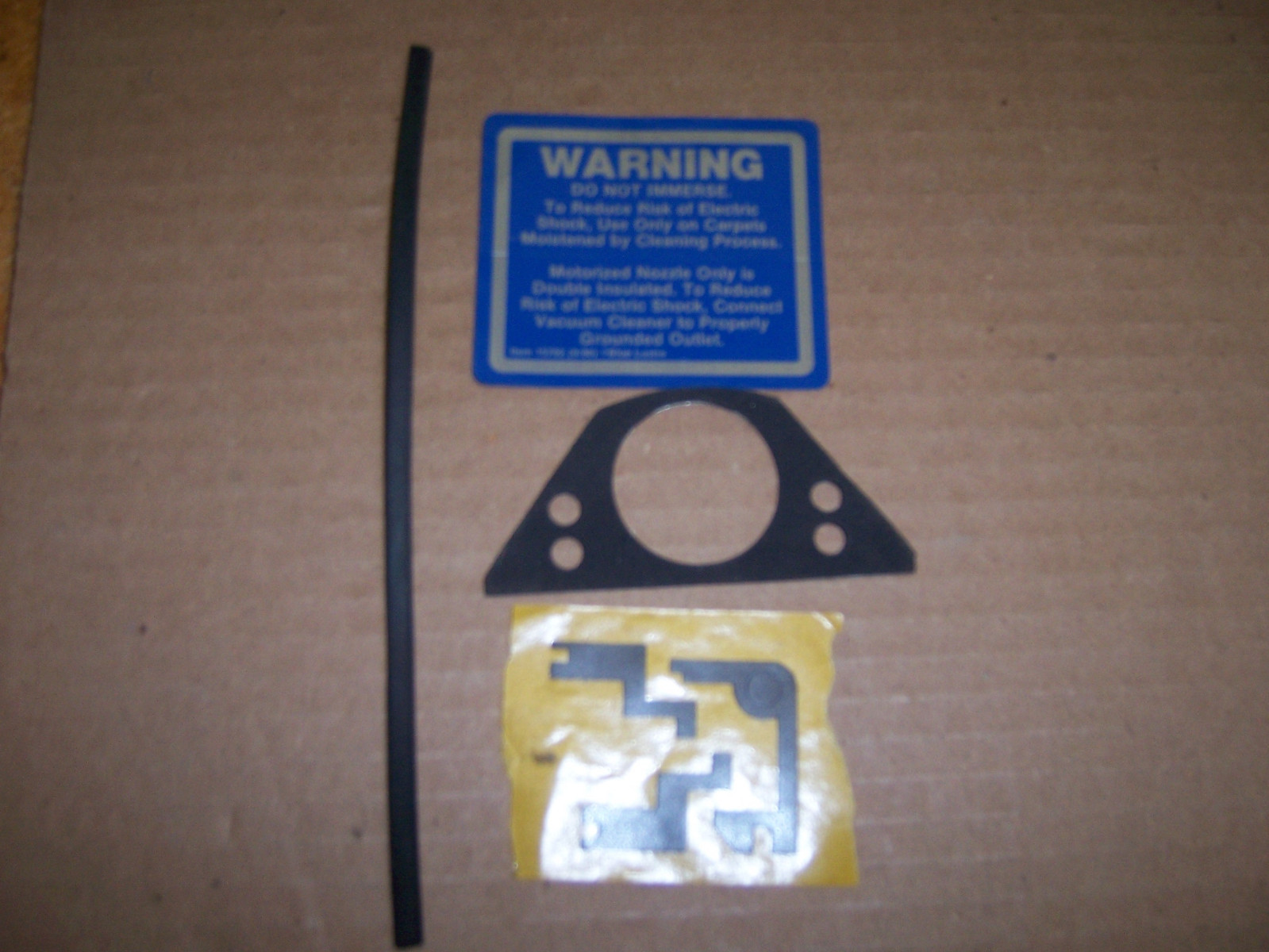 Rinsenvac CARPET EXTRACTOR PB-850 Power Brush Part Gasket & Decal Kit ...