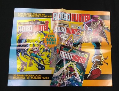 Robo-Hunter promo poster (Eagle Comics 1984) Ian Gibson | eBay