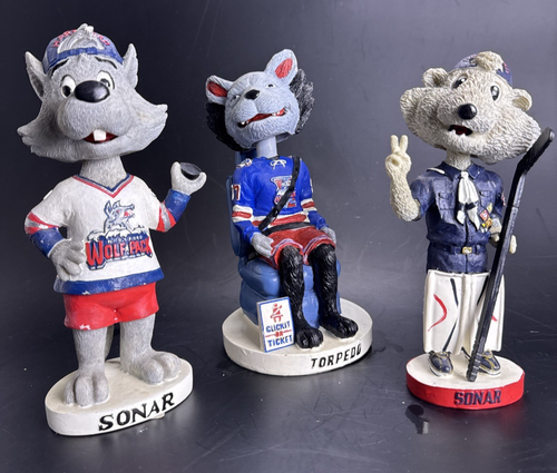 Lot (3) Hartford Wolfpack (NY Rangers) SONIC & TORPEDO Mascot ...