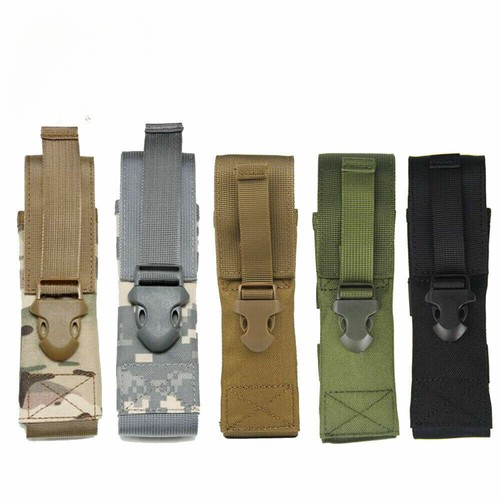 Tactical Molle Flashlight Torch Pouch Holder Holster Waist Bag Belt ...