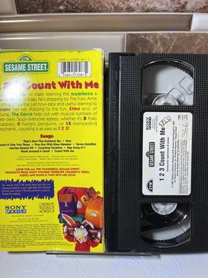 Sesame Street 123 Count With Me VHS | Grelly USA
