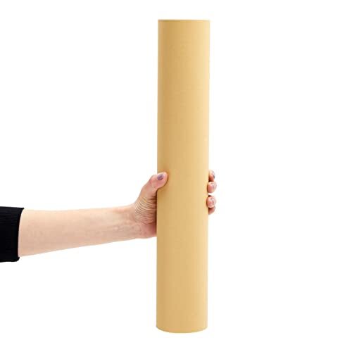 17.5"x100Ft(1200In) Brown Kraft Paper Roll Shipping Paper for Gift ...