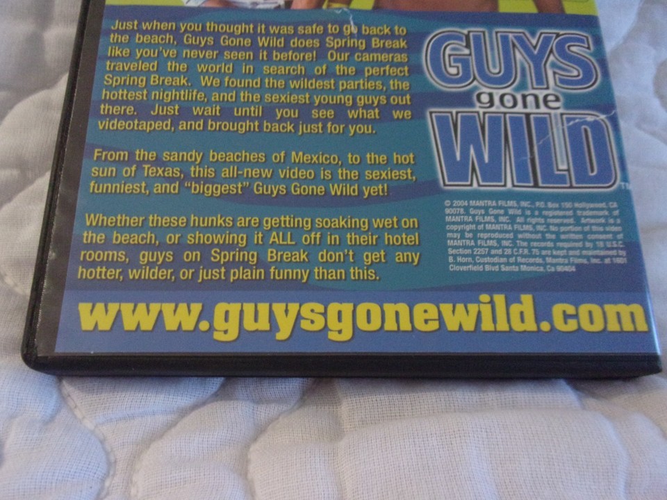 GUYS GONE WILD SPRING BREAK DVD GAY INTEREST LGBTQ | eBay