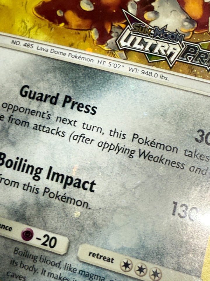 Pokémon TCG Heatran 88/156 Promo S&M Ultra Prism Stamped Sealed Holo ...