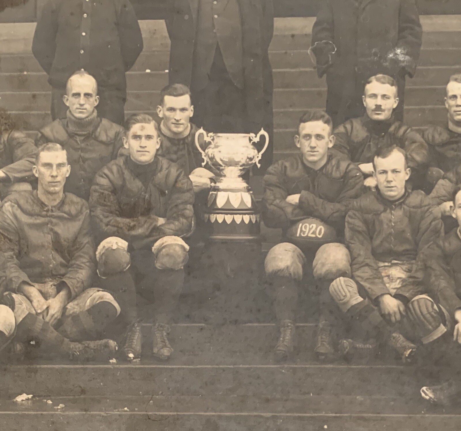 Antique 1920 University of Toronto Football Team Cabinet Photo Early ...