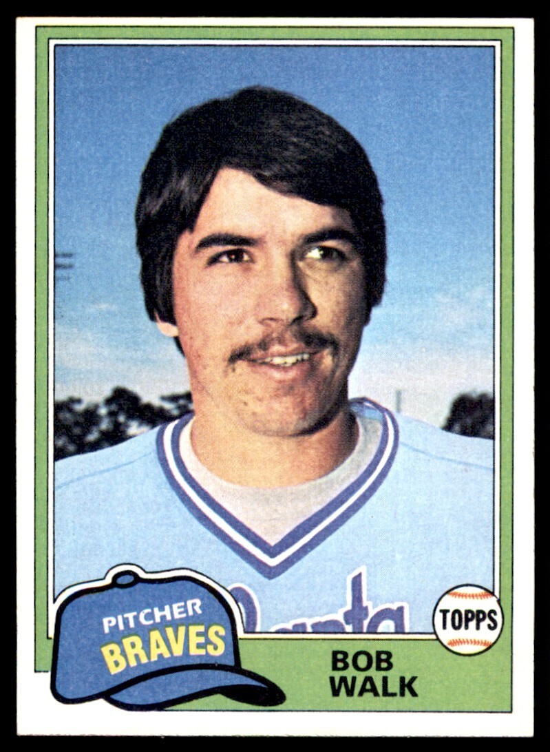 1981 Topps Traded #853 Bob Walk Braves *13339 | eBay