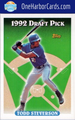 1993 Topps Toronto Blue Jays Baseball Card #269 Todd Steverson | eBay