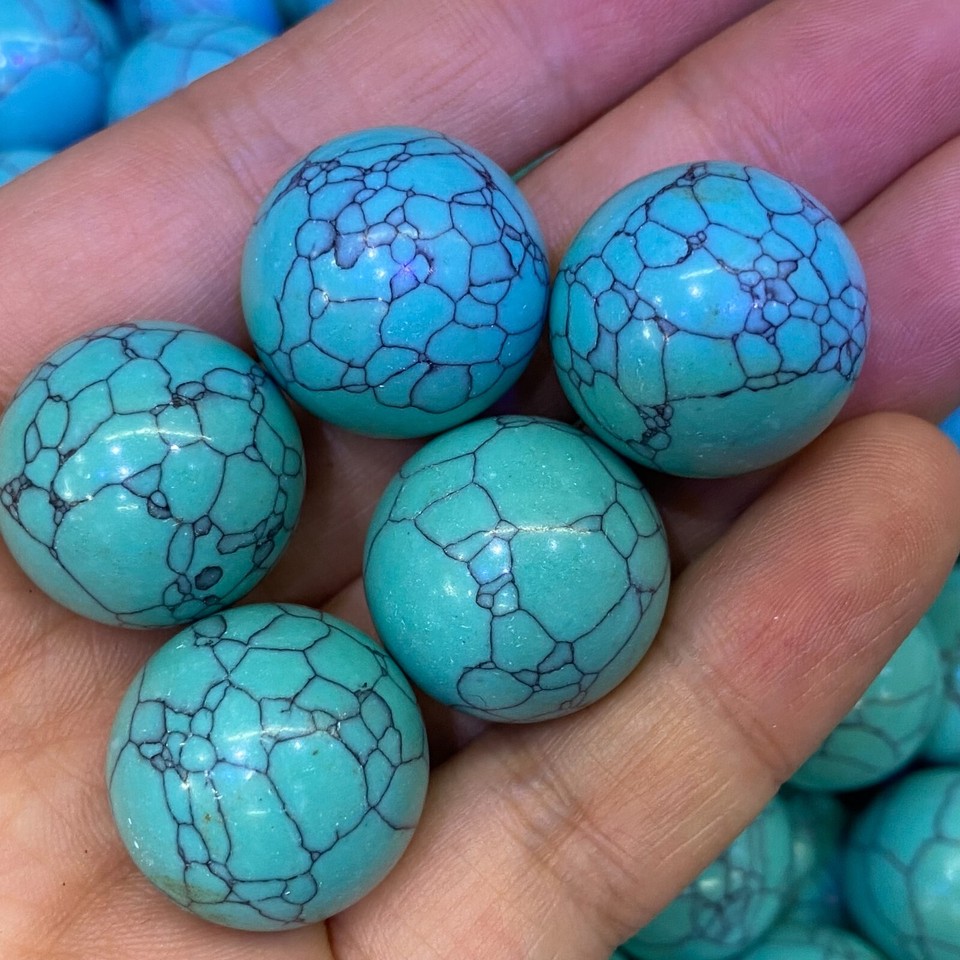 5Pcs TOP Natural turquoise quartz sphere crystal ball reiki healing ...
