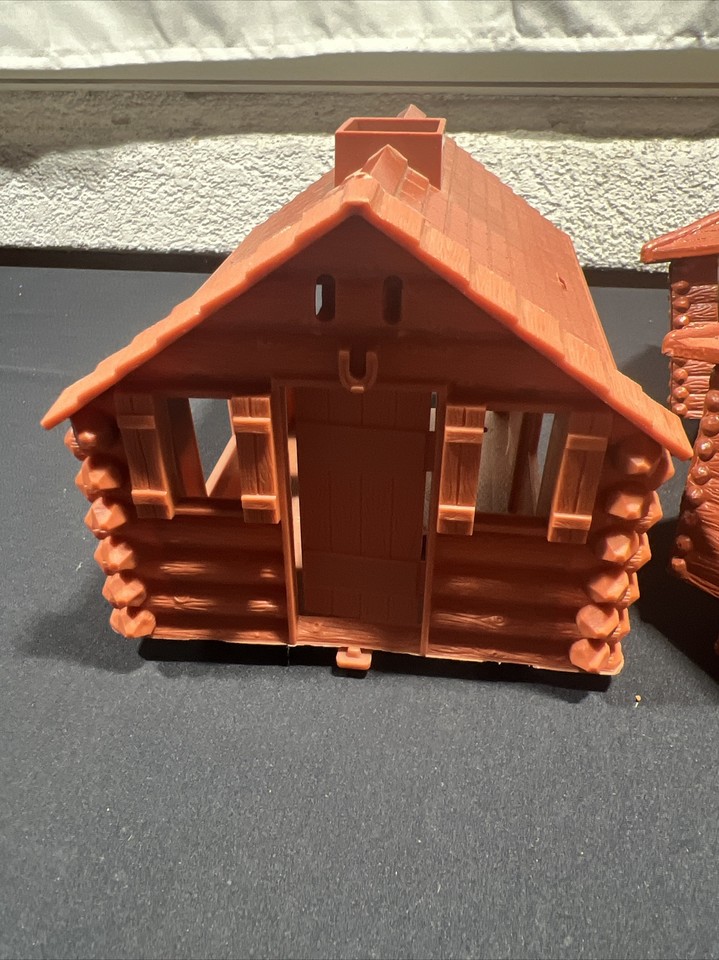Vintage 1960s Marx Playset Fort Apache 3681 Block House Look Outs | eBay