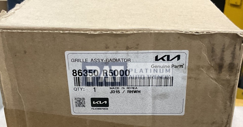 2021 Kia Sorento Radiator Upper Grille | 86350-R5000 | Genuine OEM ...