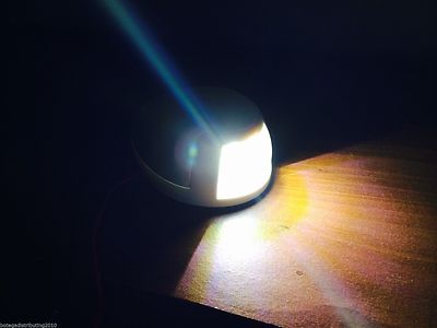 MARINE BOAT WHITE STERN LED NAVIGATION LIGHT HORIZONTAL MOUNT | eBay