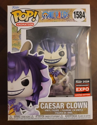 Funko Pop! Caesar Clown #1584 C2E2 Shared Sticker Exclusive One Piece ...