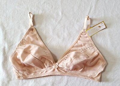 Inteco Intimates Beige Full Coverage Non Padded Wireless Bra Size 42D ...