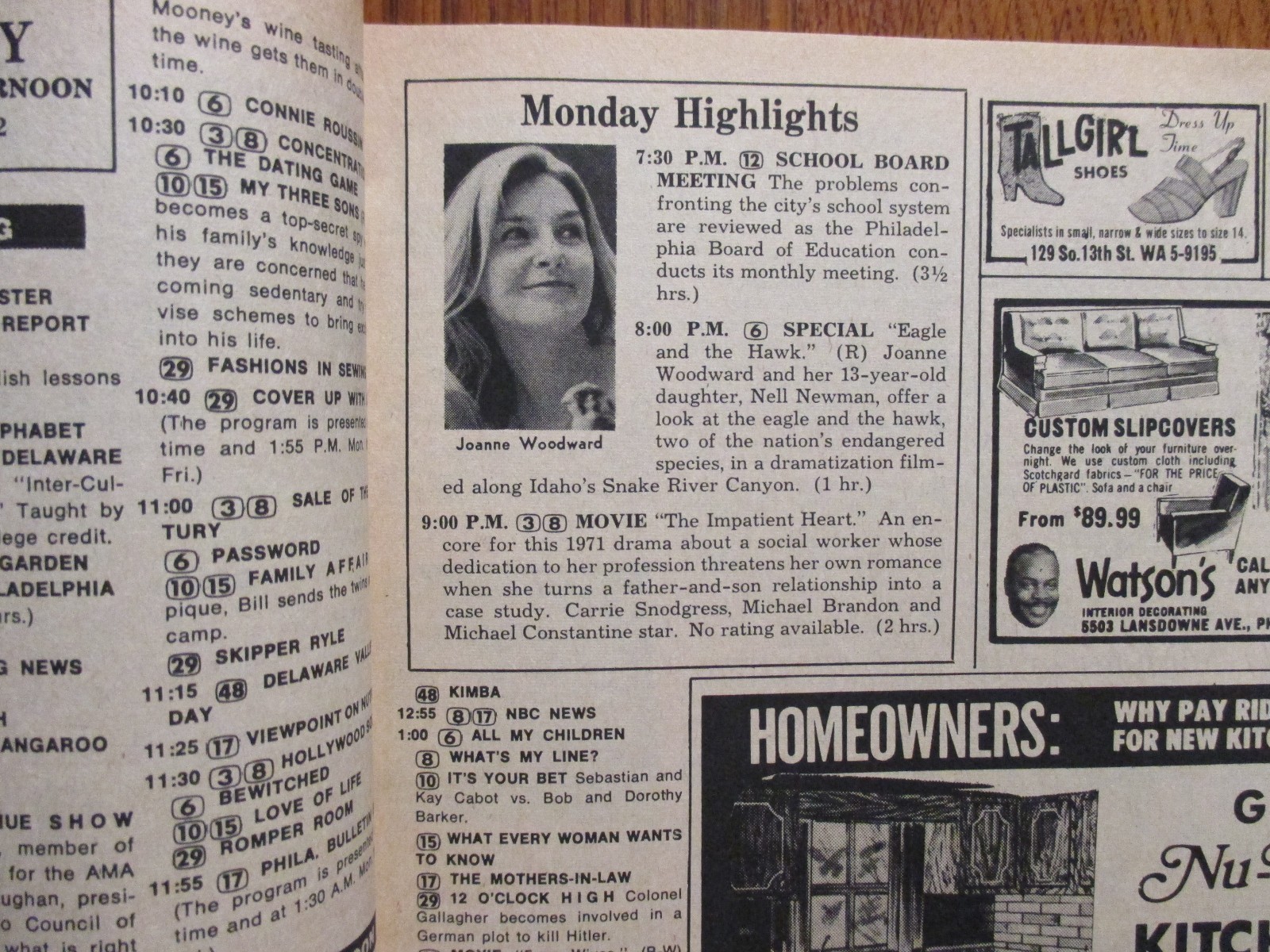 1972 Philadelphia Inquirer TV Week(GLEN CAMPBELL/BARBARA EDEN/I DREAM ...