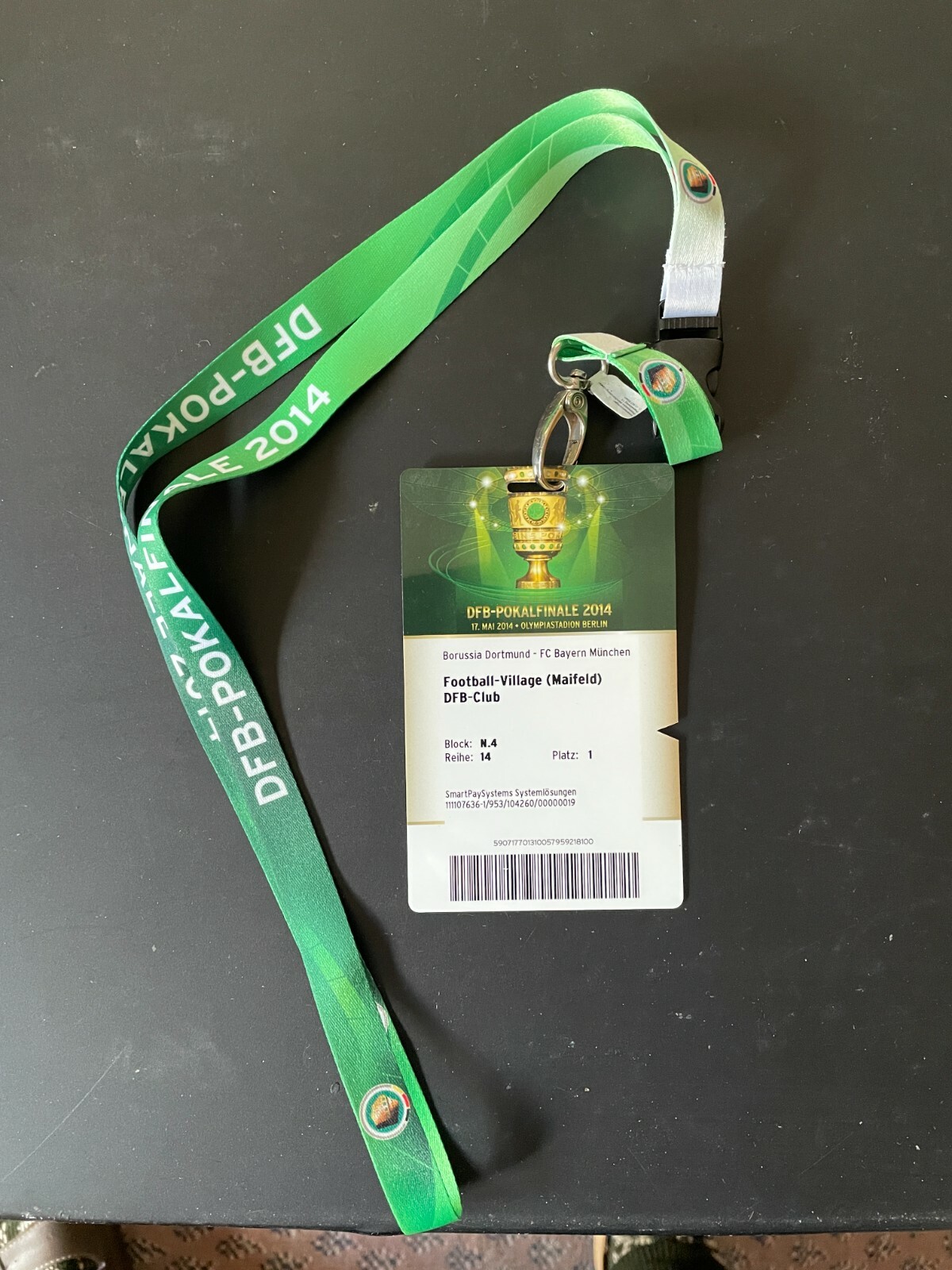 VIP TICKET DFB Pokal Finale 2014 BVB - Bayern München - DFB Club ...