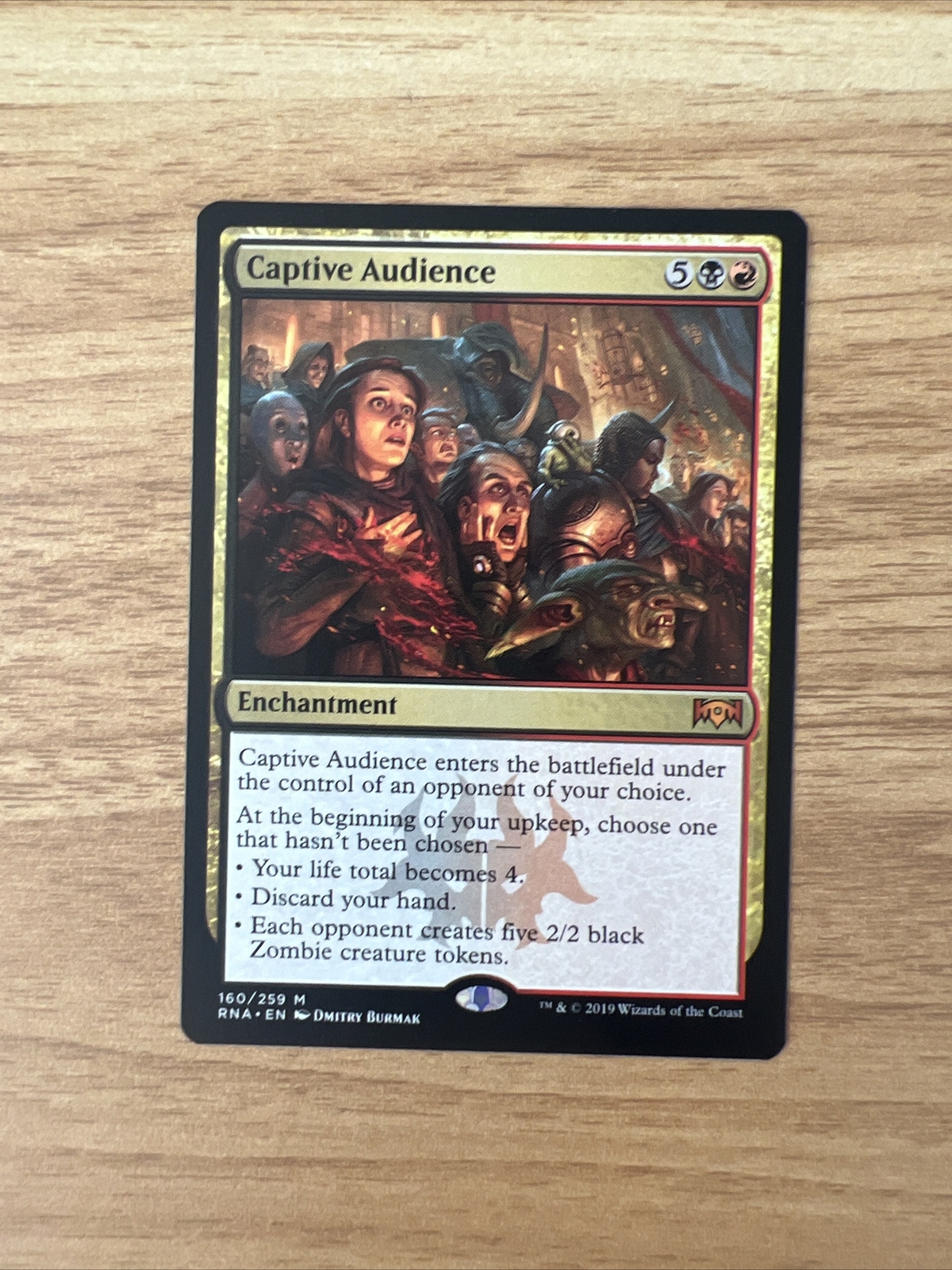 MTG Captive Audience – Ravnica Allegiance Card # 160 NM | eBay
