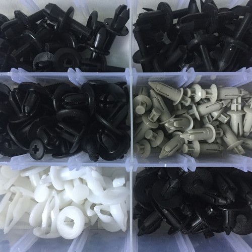 350 Car Body Plastic Push Pin Rivet Fasteners Trim Moulding Clip ...