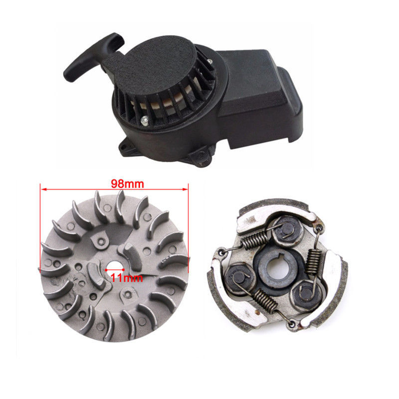 PULL START FLYWHEEL for 50CC 49CC 2 STROKE Engine POCKET BIKE MINI DIRT ...