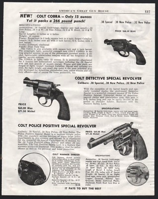 1953 COLT Model 75 and 52 .22 Sporting Rifle AD Old Gun Advertising | eBay