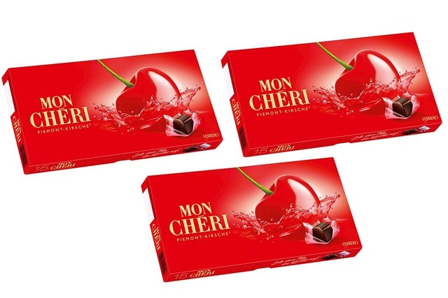 8 X 157g FERRERO Mon Cheri Pralines Chocolate With Cherry Filled ...