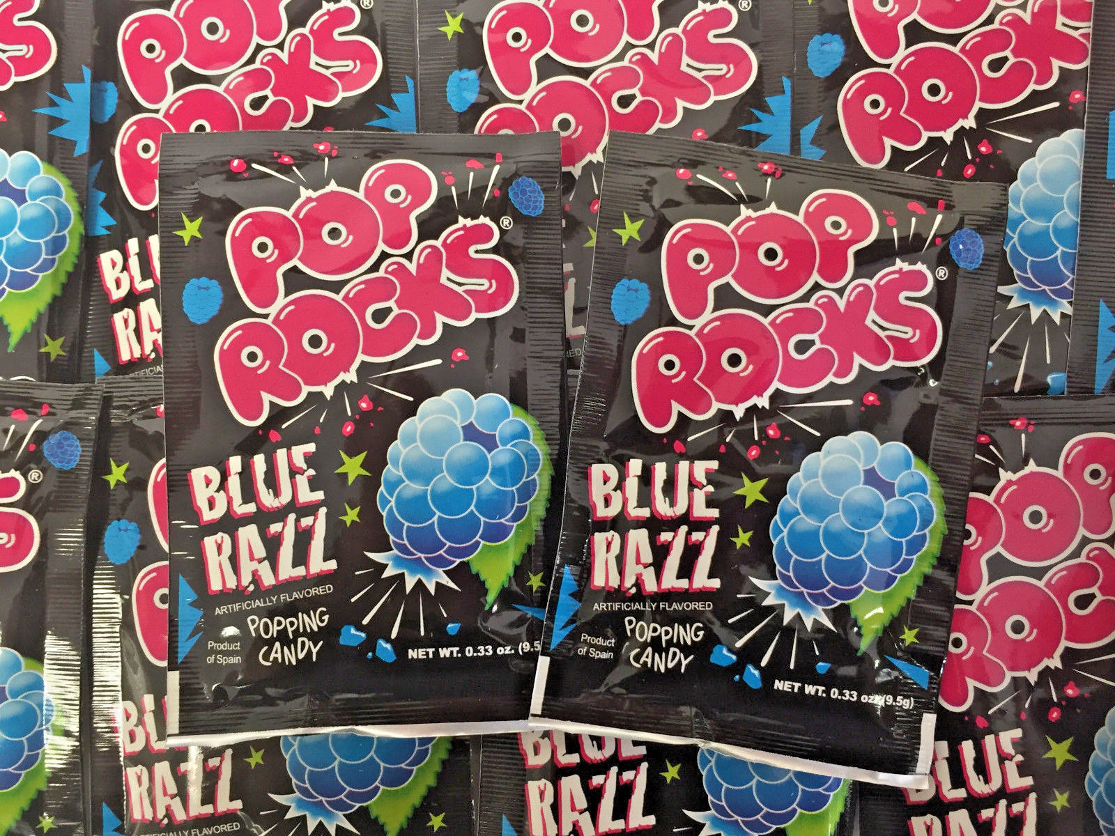 Pop Rocks Blue Razz Raspberry 24 COUNT Classic Popping Candy FREE ...