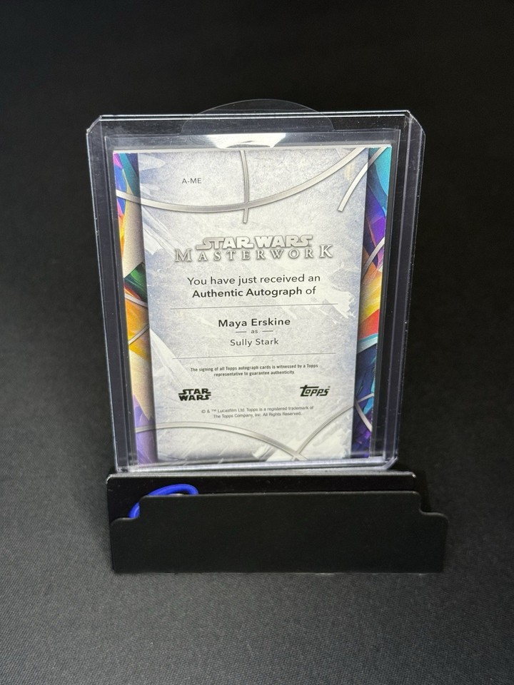 2024 Topps Star Wars Masterwork SULLY STARK Maya Erskine On Card Auto # ...