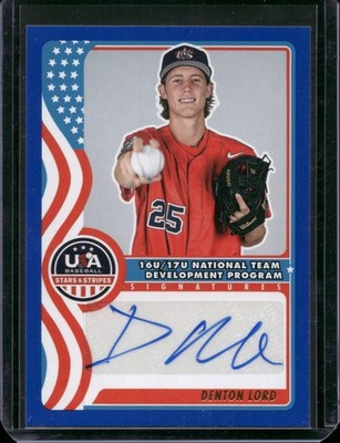 2025 Panini Stars and Stripes USA NTS-DL Denton Lord Signatures Team ...