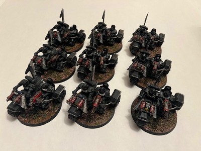 Warhammer 40k Dark Angels Ravenwing Space Marines Attack Bikes Lot OOP ...
