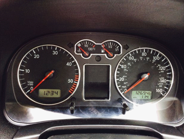 Chrome speedo clock dial gauge trims for VW Golf mk4, Bora, T4, Passat ...