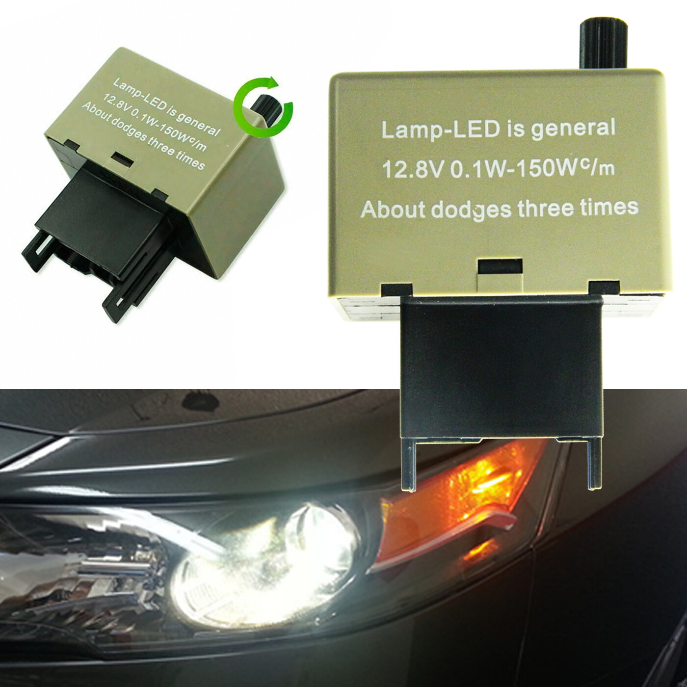 Speed Adjustable 8 Pin LED Flasher Relay Fix Turn Signal For Toyota ...