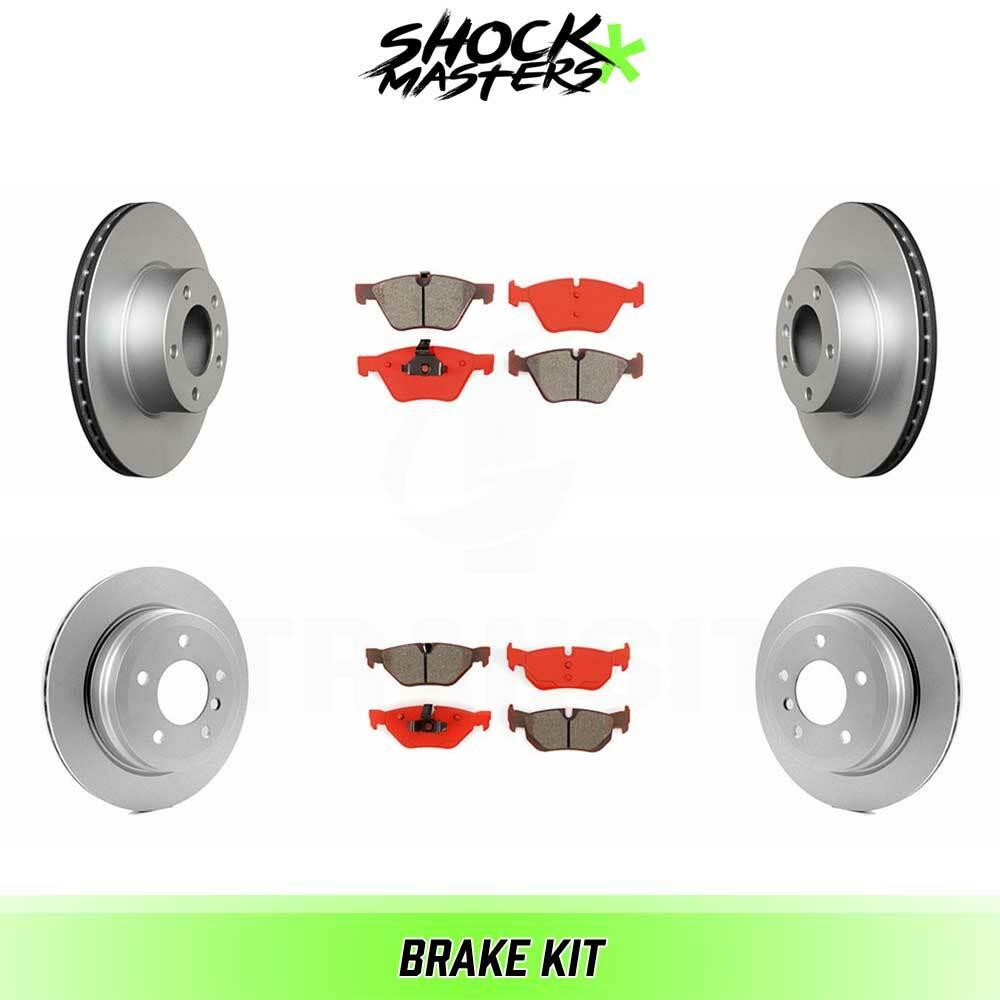 Front & Rear Semi Metalic Brake Pad & Rotors for 2008 BMW 328xi To 08/ ...