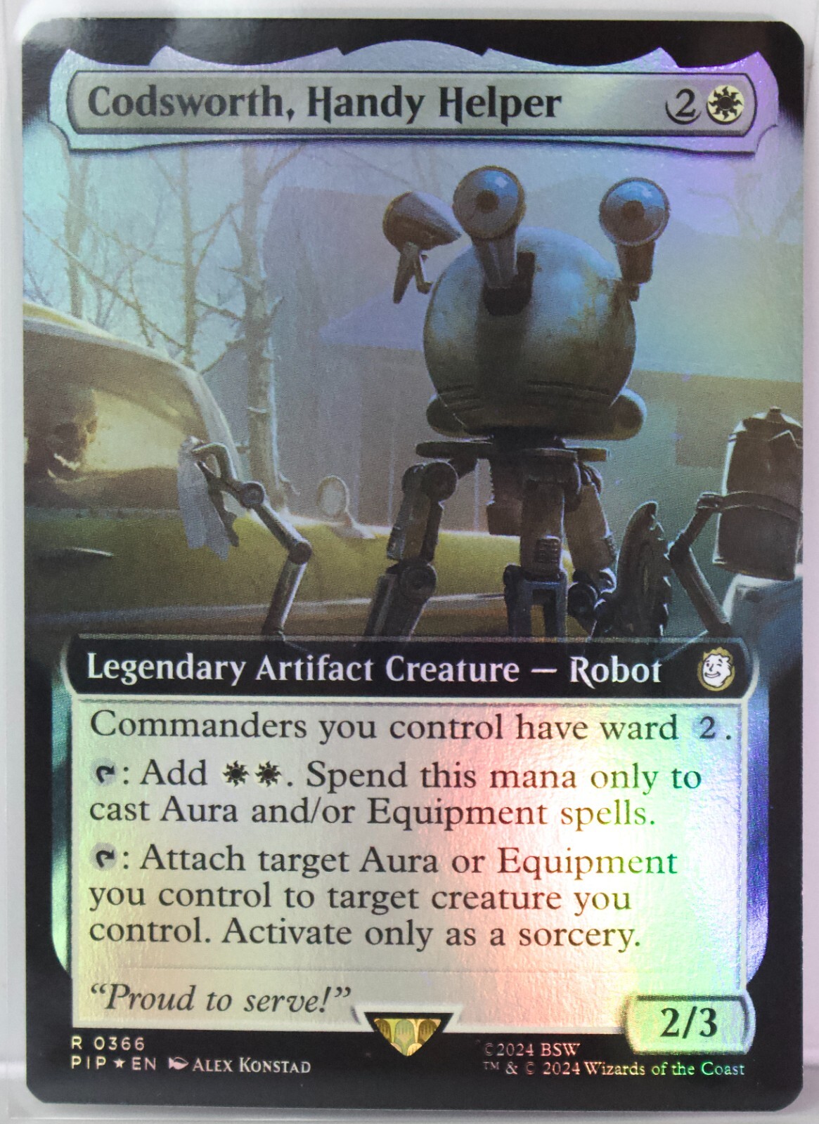 Codsworth, Handy Helper [New, Near Mint] *Foil* Extended Art {Fallout ...