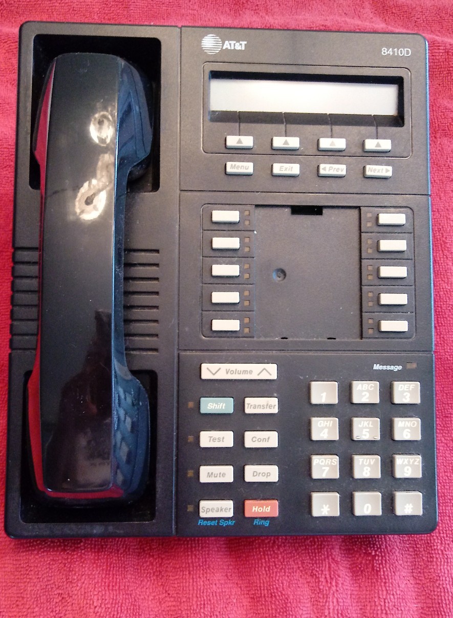 AT&T 8410D TELECOM PHONE TELEPHONE, 8410D BLACK | eBay