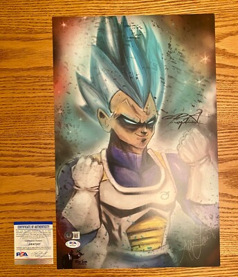 Christopher Chris Sabat Vegeta Dragonball Z Signed 11x17 Photo PSA COA ...