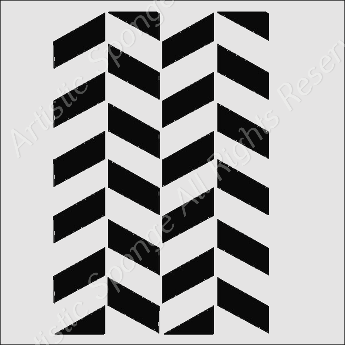 Zig Zag Wall Stencil
