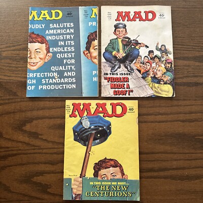 Vintage Mad Magazine Issues Number 151, 156, and 158 | eBay