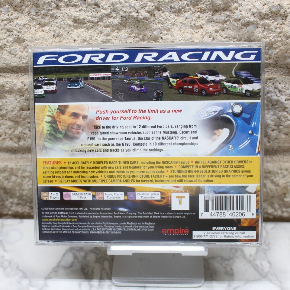 Ford Racing PS1 (Sony PlayStation 1, 2001) Complete 744788402068 | eBay