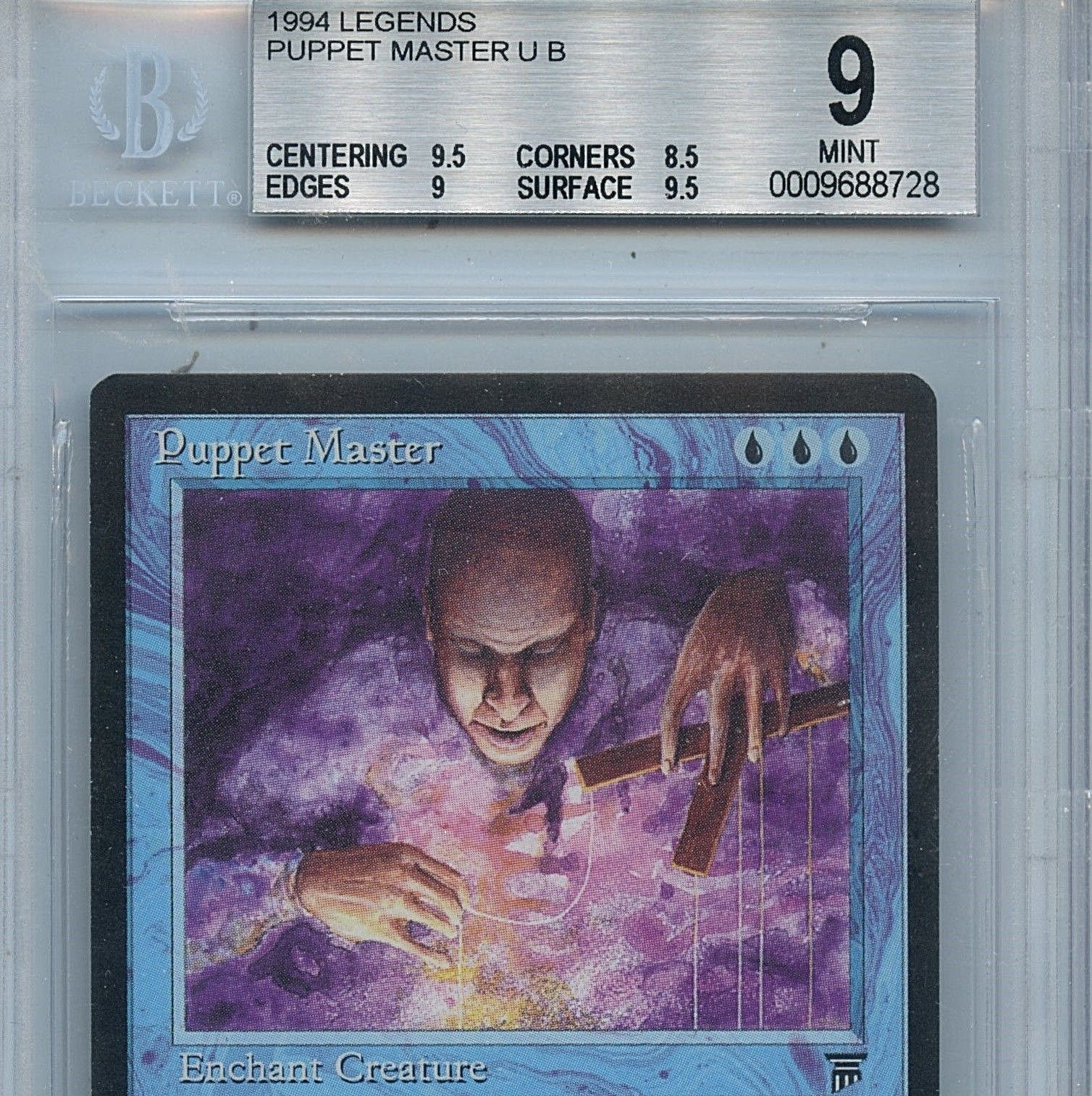 MTG Legends Puppet Master BGS 9.0 (9) Mint card Magic WOTC amricons ...