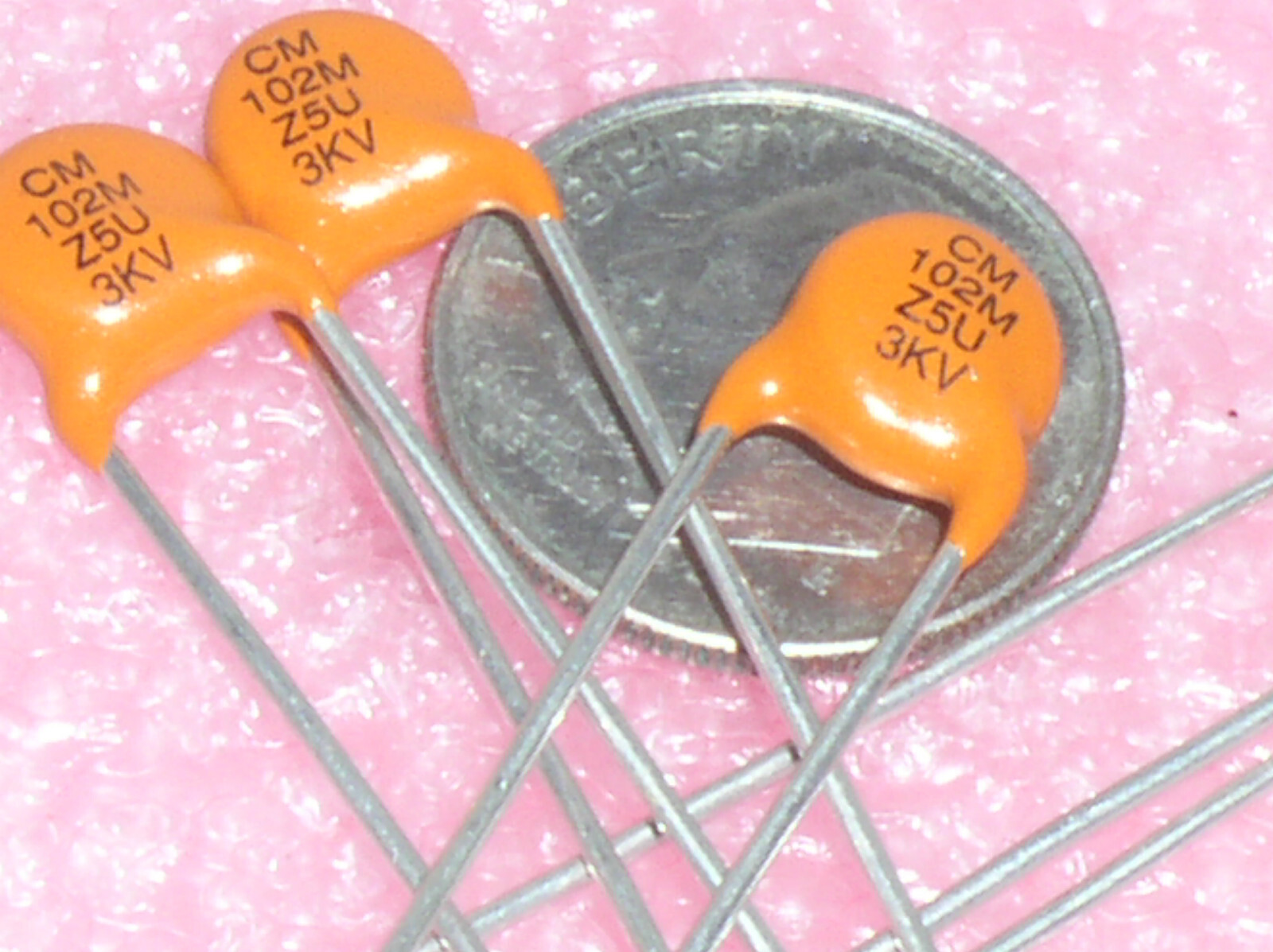 4 NEW .001 UF MFD 1000PF 1000 PF 3000V 3KV Z5U CERAMIC DISC DISK ...