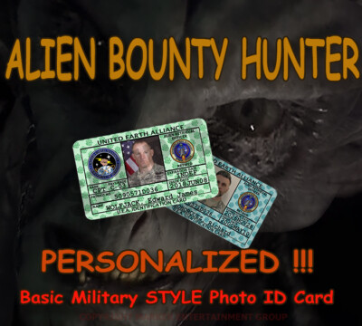 "Area-51" MIB ALIEN BOUNTY HUNTER Personalized Color Basic Military ...